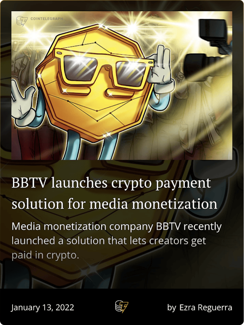 Cointelegraph's NFT collection curated by you